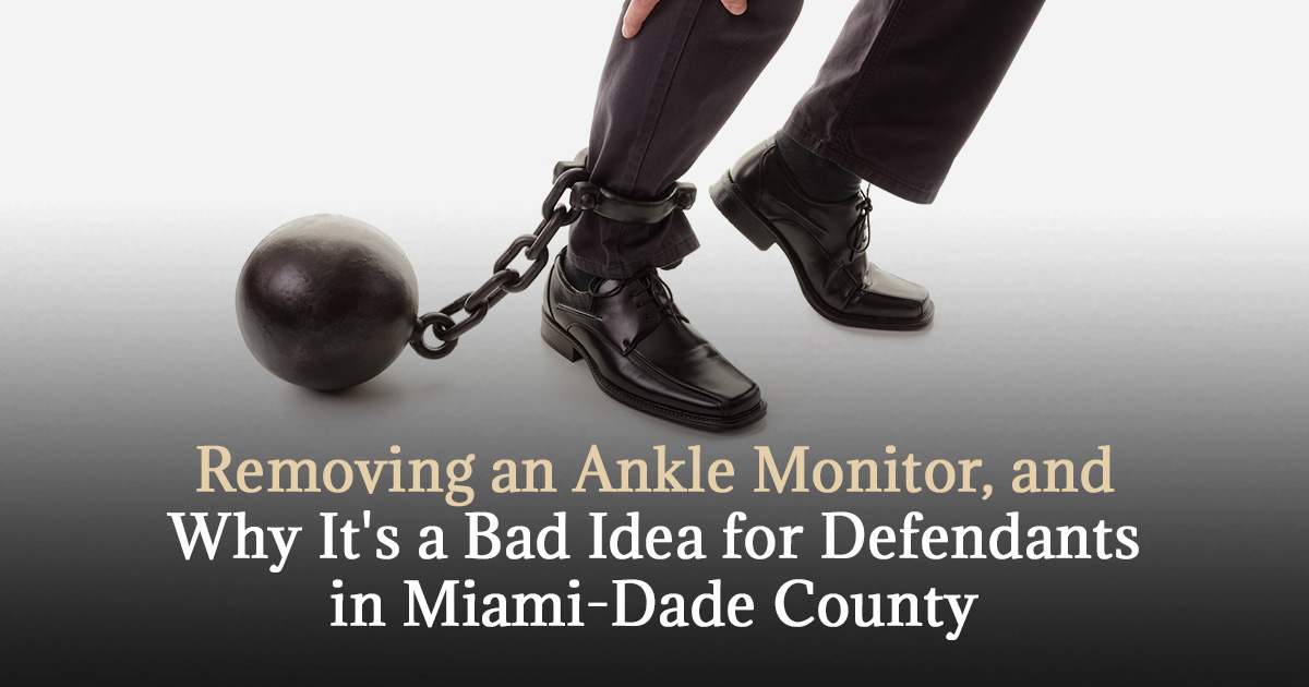 Removing an Ankle Monitor and Why It's a Bad Idea for Defendants in ...