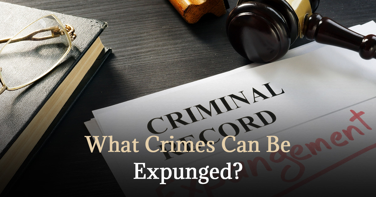 What Crimes Can Be Expunged?