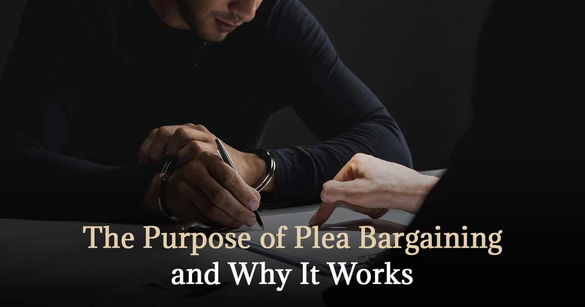 The Purpose of Plea Bargaining and Why It Works